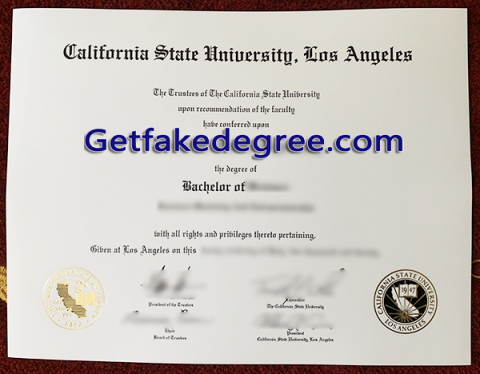 Fake California State University Los Angeles Diploma for Sale - Buy Fake High School and ...