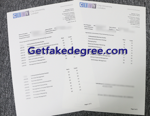 City University of London Fake Transcript for Sale - Buy Fake High ...