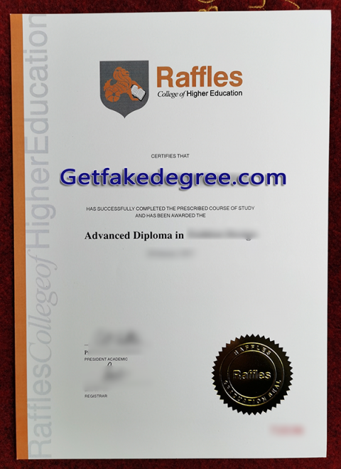 Design Fake Raffles College of Higher Education Degree - Buy Fake High ...