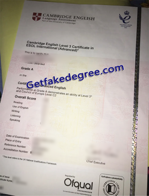 Buy Fake Cambridge Advanced Certificate, A Level Fake Certificate - Buy ...