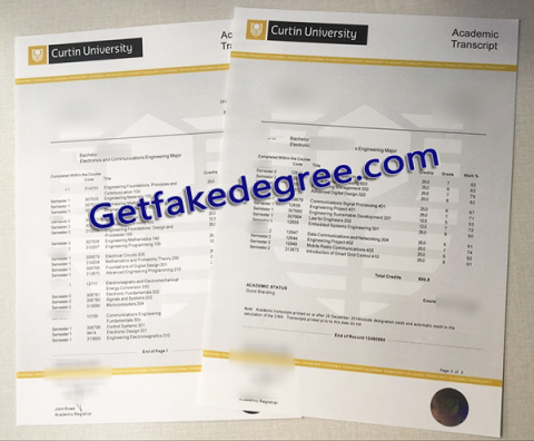 Curtin University Fake Transcript for Sale - Buy Fake High School and University Diplomas ...