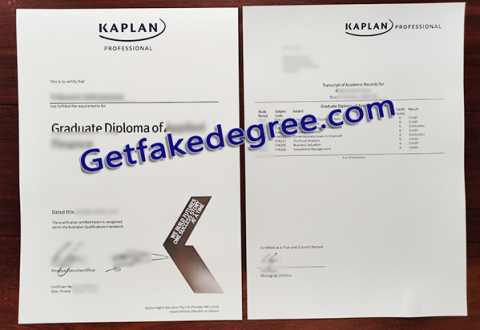 Purchase Kaplan Professional Fake Diploma Transcript in Australia - Buy ...