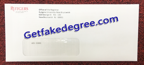 Custom Fake Rutgers University Transcript Envelope - Buy Fake High ...