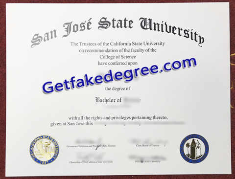 Fake San Jose State University Diploma for Sale - Buy Fake High School ...