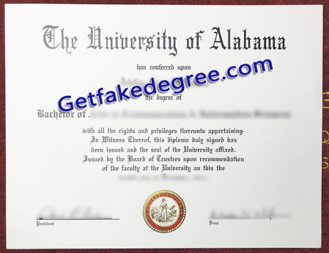 Copy University of Alabama Fake Degree in USA - Buy Fake High School ...