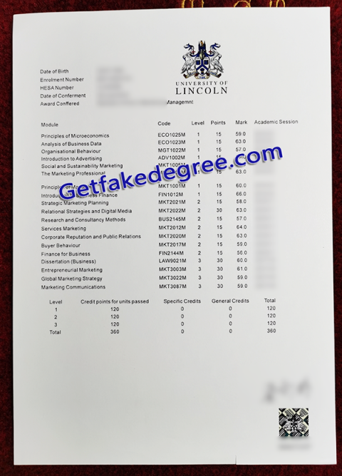 Order University of Lincoln Fake Transcript for UK - Buy Fake High ...