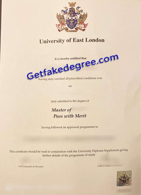 Where to Make University of East London Fake Diploma? - Buy Fake High School and University ...