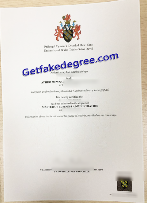 Buy Fake University of Wales Trinity Saint David Diploma - Buy Fake ...