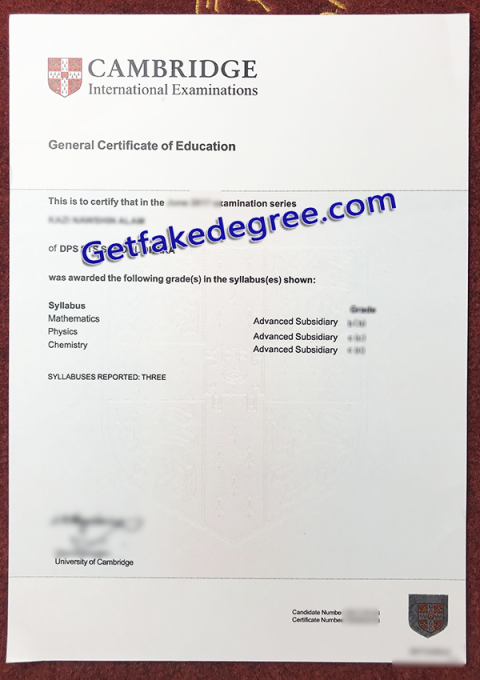 How Long Buy Cambridge GCE Fake Certificate? - Buy Fake High School and ...