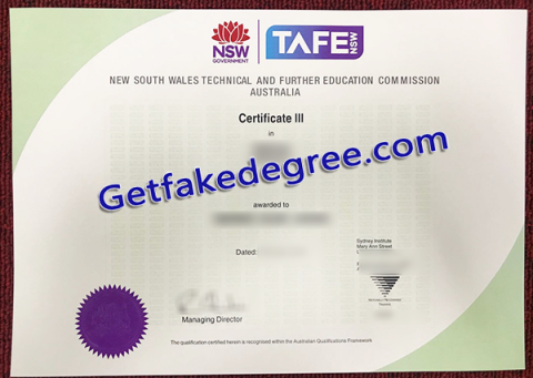 How to Buy Fake TAFE NSW Certificate? - Buy Fake High School and ...