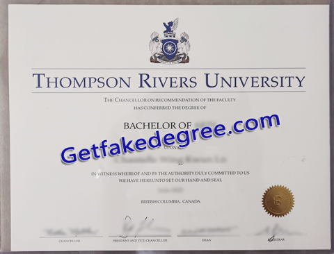 Custom Quality Fake Thompson Rivers University Degree - Buy Fake High ...