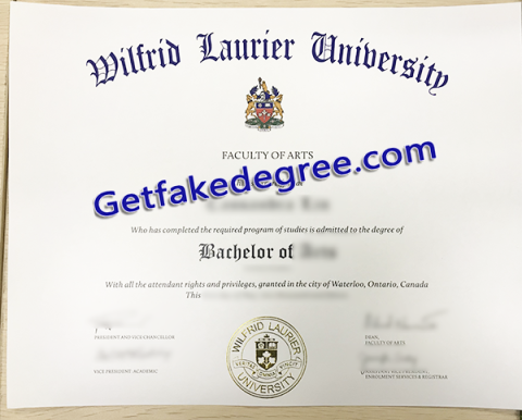 Custom Fake Wilfrid Laurier University Degree - Buy Fake High School ...
