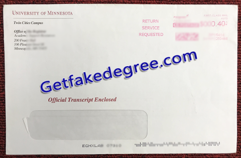 Fake University of Minnesota Transcript Envelope - Buy Fake High School ...