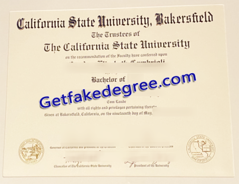Fake CSU Bakersfield Diploma Generator - Buy Fake High School and ...