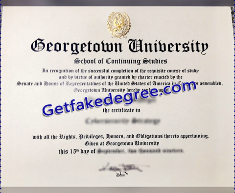 Fake Georgetown University Diploma Sample - Buy Fake High School and ...