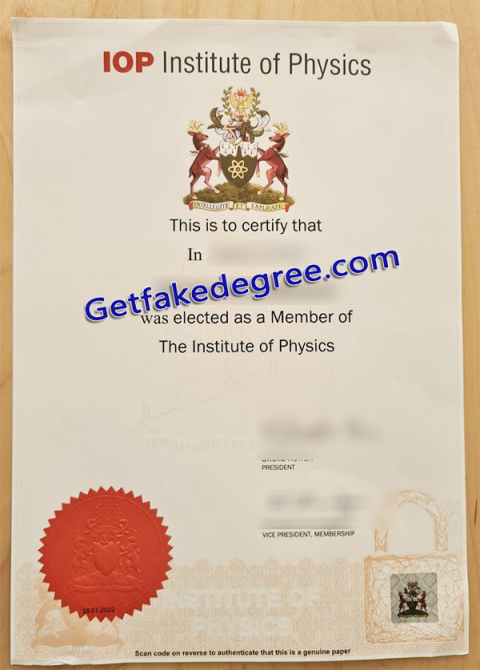 Institute of Physics Fake Degree IOP Certificate - Buy Fake High School ...
