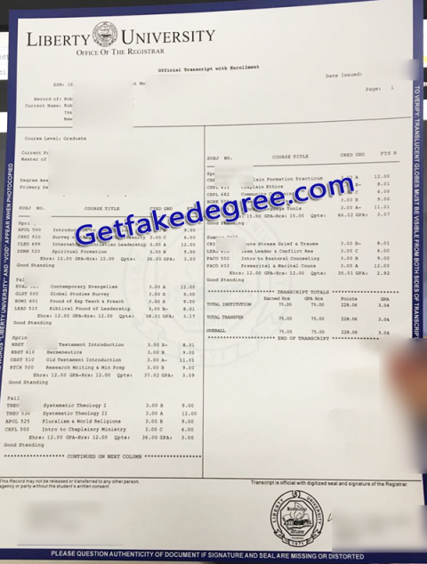 How Fast Buy Fake Liberty University Transcript? - Buy Fake High School and University Diplomas ...