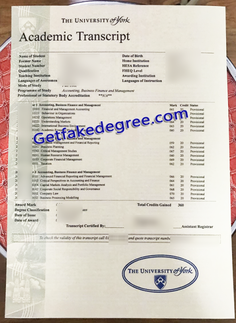 Fake University of York Transcirpt in UK - Buy Fake High School and ...
