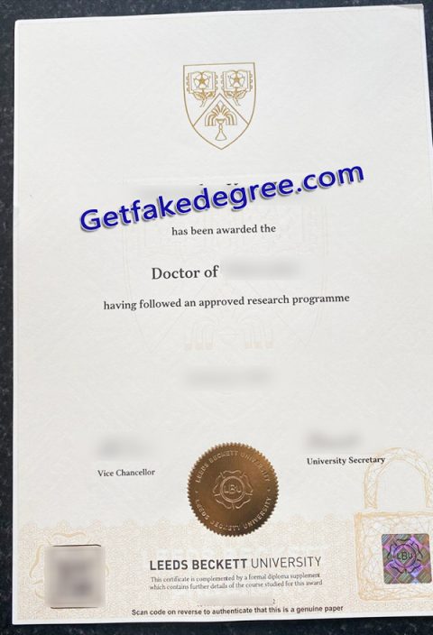 2023 Latest Version Leeds Beckett University Degree - Buy Fake High ...