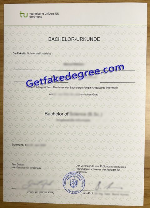 Apply Germany TU Dortmund Diploma Urkunde - Buy Fake High School and ...