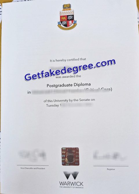 Custom UK University of Warwick Diploma - Buy Fake High School and University Diplomas ...
