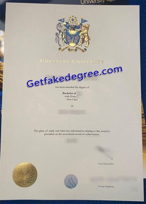 Custom 2024 Coventry University Degree - Buy Fake High School and University Diplomas ...