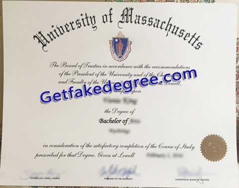 Custom University of Massachusetts Certificate - Buy Fake High School ...