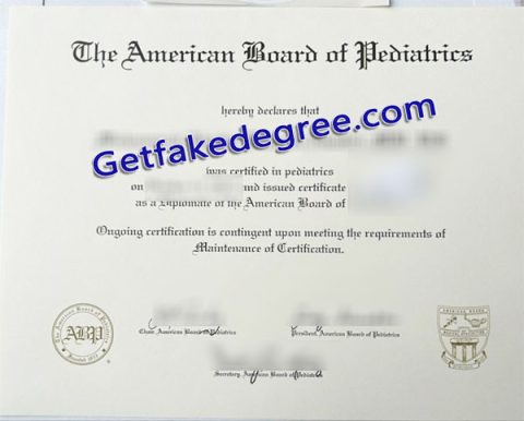 How to Order ABP American Board of Pediatrics Certificate? - Buy Fake ...